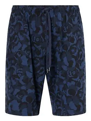 Derek Rose Printed Stretch-jersey Shorts - Navy