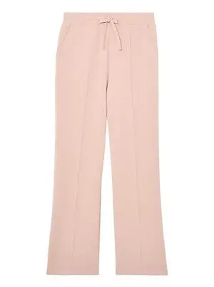 REISS Wide-leg Stretch-jersey Jogging Bottoms - Pale Pink