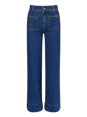 Paige Sasha Wide-leg Stretch-denim Jeans - Enfield
