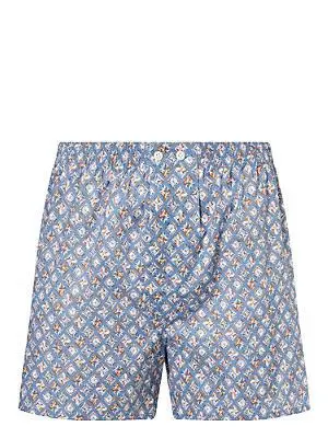 Derek Rose Patterned Cotton Boxer Shorts - Multi-coloured