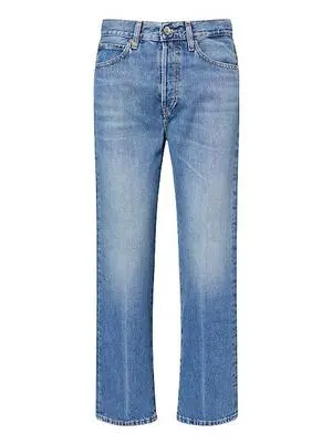 FRAME The Vertical Crop-leg Denim Jeans - Drift
