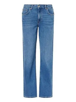 REFORMATION Elton Straight-leg Stretch-denim Blend Jeans - Willamette