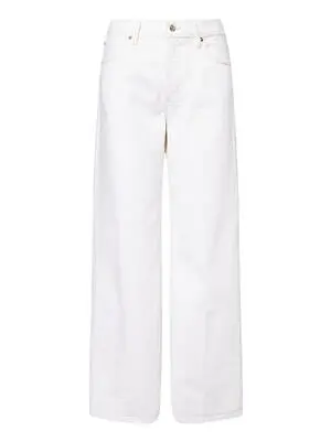 FRAME The Stroll Wide-leg Denim Jeans - Au Natural Clean