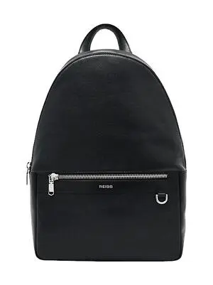 REISS Leather Backpack - Black