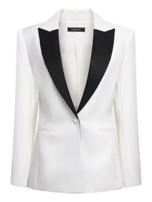 Bcbgmaxazria Satin-lapel Tuxedo Blazer - Black