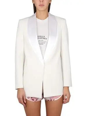 Stella McCartney Tailored Tuxedo Jacket - Powder