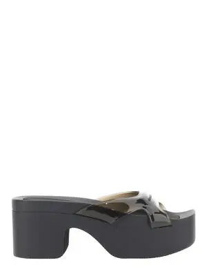 Alexander Wang Platform Sandal With Square Toe - Black