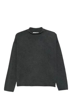 Marc O'polo Knitted Mock-neck Sweater - Grey
