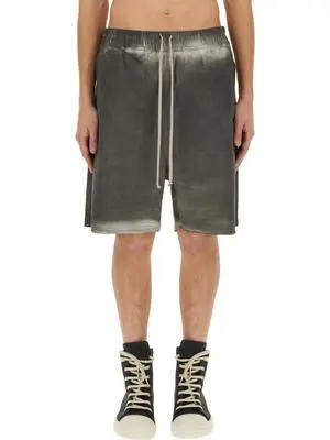 Rick Owens Denim Bermuda Shorts - Beige
