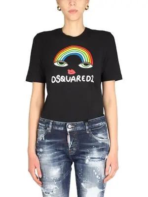 Dsquared2 Rainbow Renny T-shirt - Black