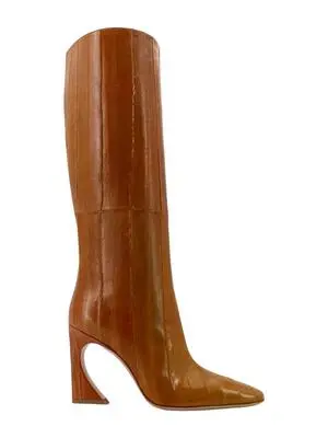 Fendi 95mm Arco Heel Boots - Brown