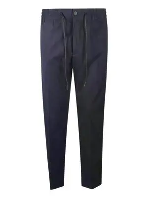 PT TORINO Drawstring-waist Trousers - Blue