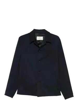 MANUEL RITZ Pocket Button-up Shirt Jacket - Blue