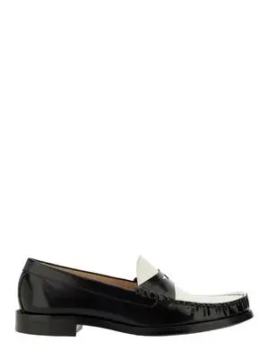 STUART WEITZMAN Penny Detail Flat Shoes - Black