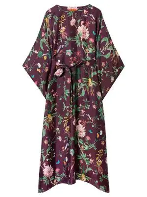 La DoubleJ Floral-print Midi Dress - Purple
