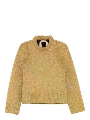N°21 Ribbed Roundneck Knitwear - Gold