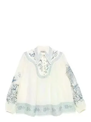 ALEMAIS Villa Romantica Blouse - White