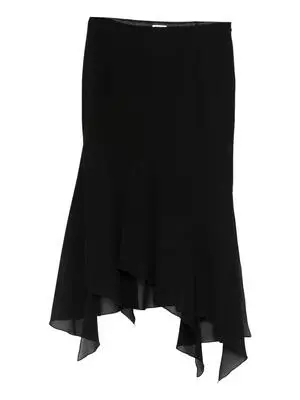 AVAVAV Kajsa Asymmetric Midi Skirt - Black