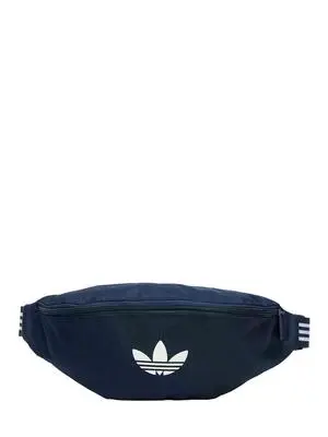 Adidas Logo Striped-strap Belt Bag - Blue