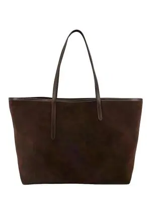 ATP ATELIER Eraclea Suede Shoulder Bag - Brown