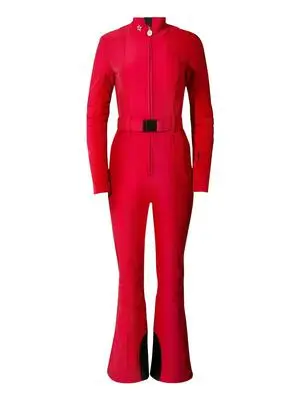 Perfect Moment Belted Star-detail Ski Suit - Red