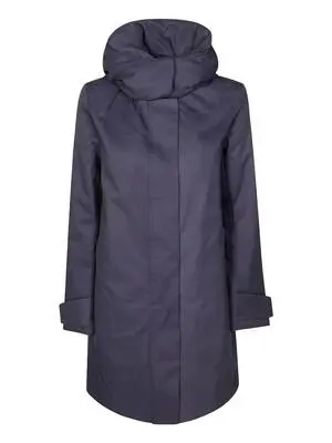 SAVE THE DUCK Detachable Hooded Coat - Blue