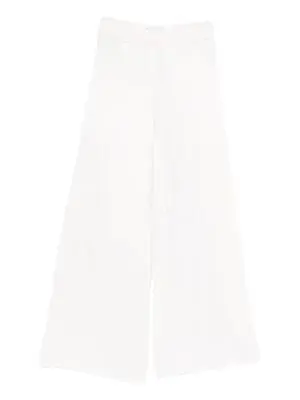 ELY ELY Stella Drawstring Knitted Trousers - White