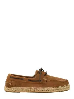 Manebí Suede Boat Shoes - Brown