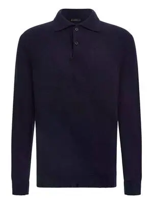 Boggi Milano Buttoned Polo Shirt - Blue