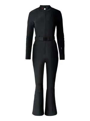 Perfect Moment Belted Star-detail Ski Suit - Black