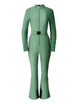 Perfect Moment Belted Ski Suit - Green