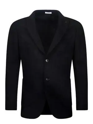 BRERAS MILANO Button Blazer - Black