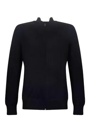 GRAN SASSO Zip-up Knitted Cardigan - Black