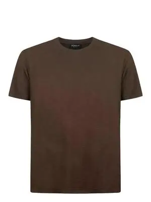 DONDUP Embroidered Logo T-shirt - Brown