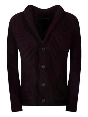 Tagliatore Shawl-collar Cardigan - Purple