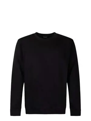 DONDUP Embroidered Logo Crew-neck Sweatshirt - Black