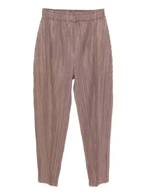 Issey Miyake Pleated Trousers - Brown