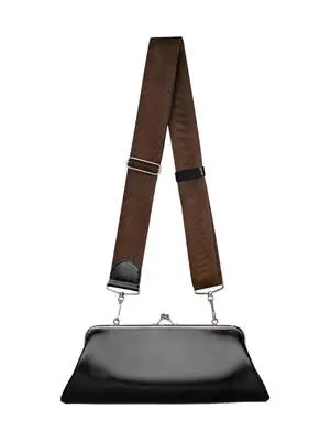Comme Des Garçons Clasp-fastening Crossbody Bag - Black