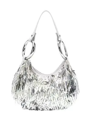 Kate Spade New York Embellished Ring Shoulder Bag - Silver