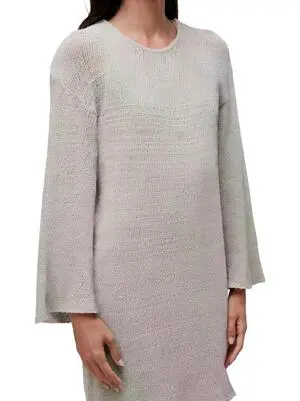 OSKLEN Bell-sleeve Knit Dress - Grey