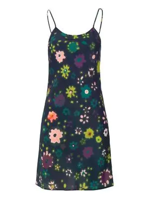 Lhd Floral Slip Dress - Blue