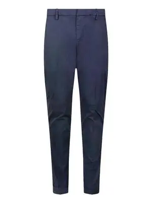 DONDUP Cotton Chino Trousers - Blue
