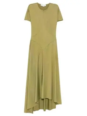 Victoria Beckham Zip Midi Dress - Green