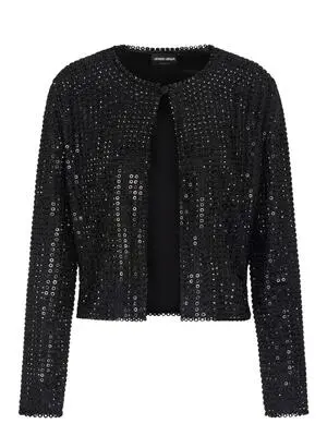 Giorgio Armani Sequin-embellished Shirt - Black