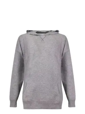 AMARANTO Kangaroo-pocket Hoodie - Grey