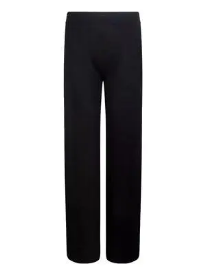 JEI-O Ribbed Knit Trousers - Black