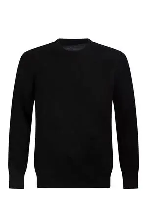 GRAN SASSO Ribbed Crewneck Sweater - Black