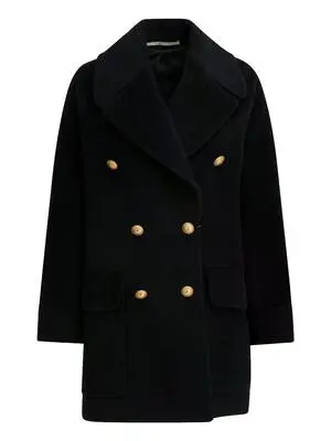 Tagliatore Double-breasted Pocket Coat - Black