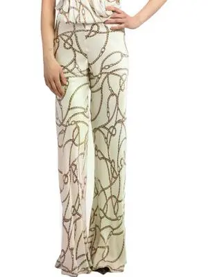 MAESTRI Chain-print Trousers - Neutrals