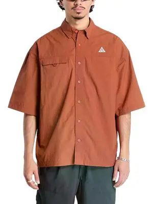 Nike Uv Repel Short-sleeves Shirt - Brown